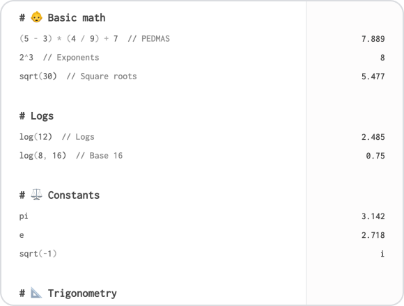figr.app - Your notepad calculator